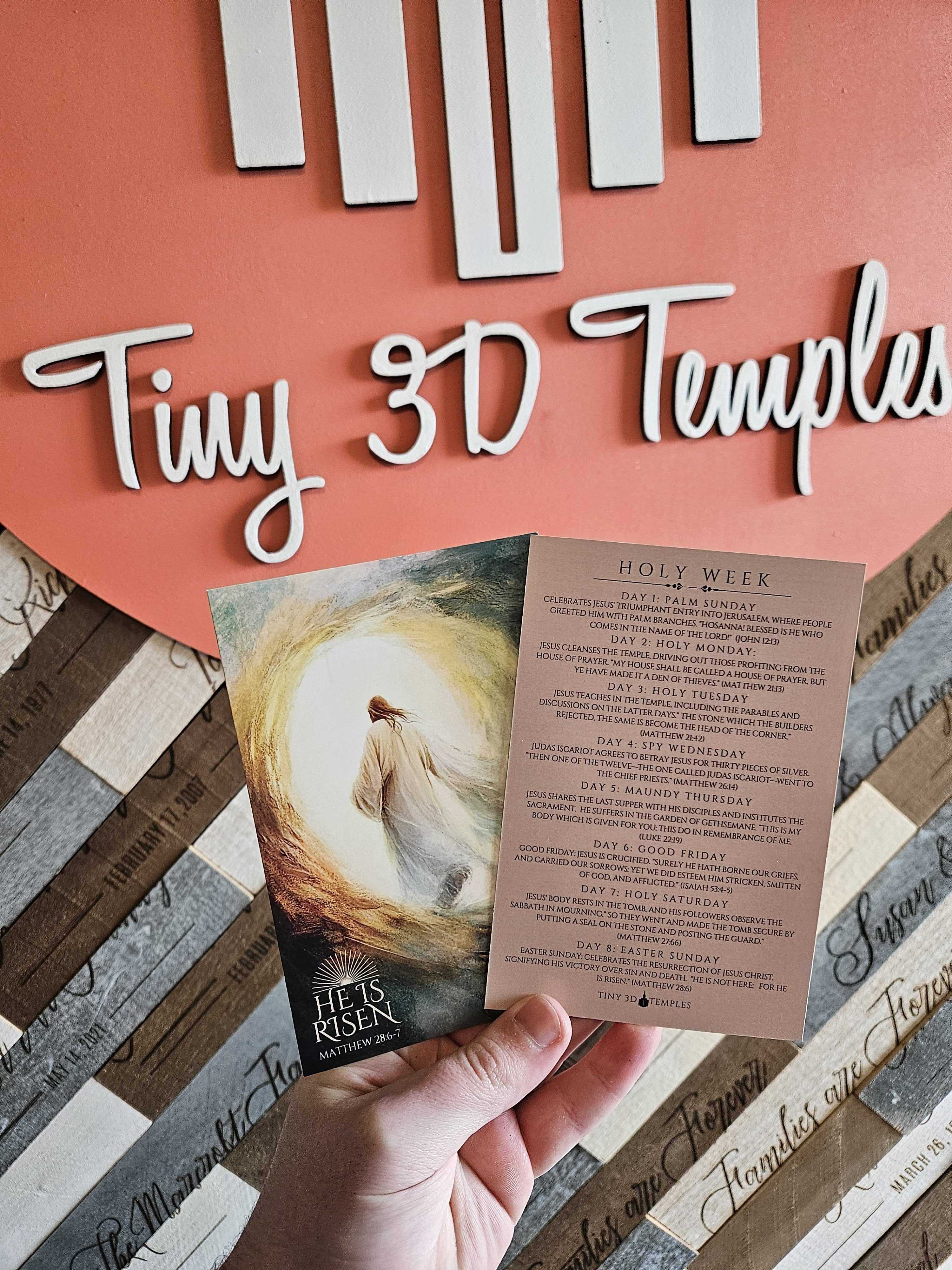 Easter Ministering Gift 3-Pack | Ministering Made Easy Kit – Tiny 3D Temples