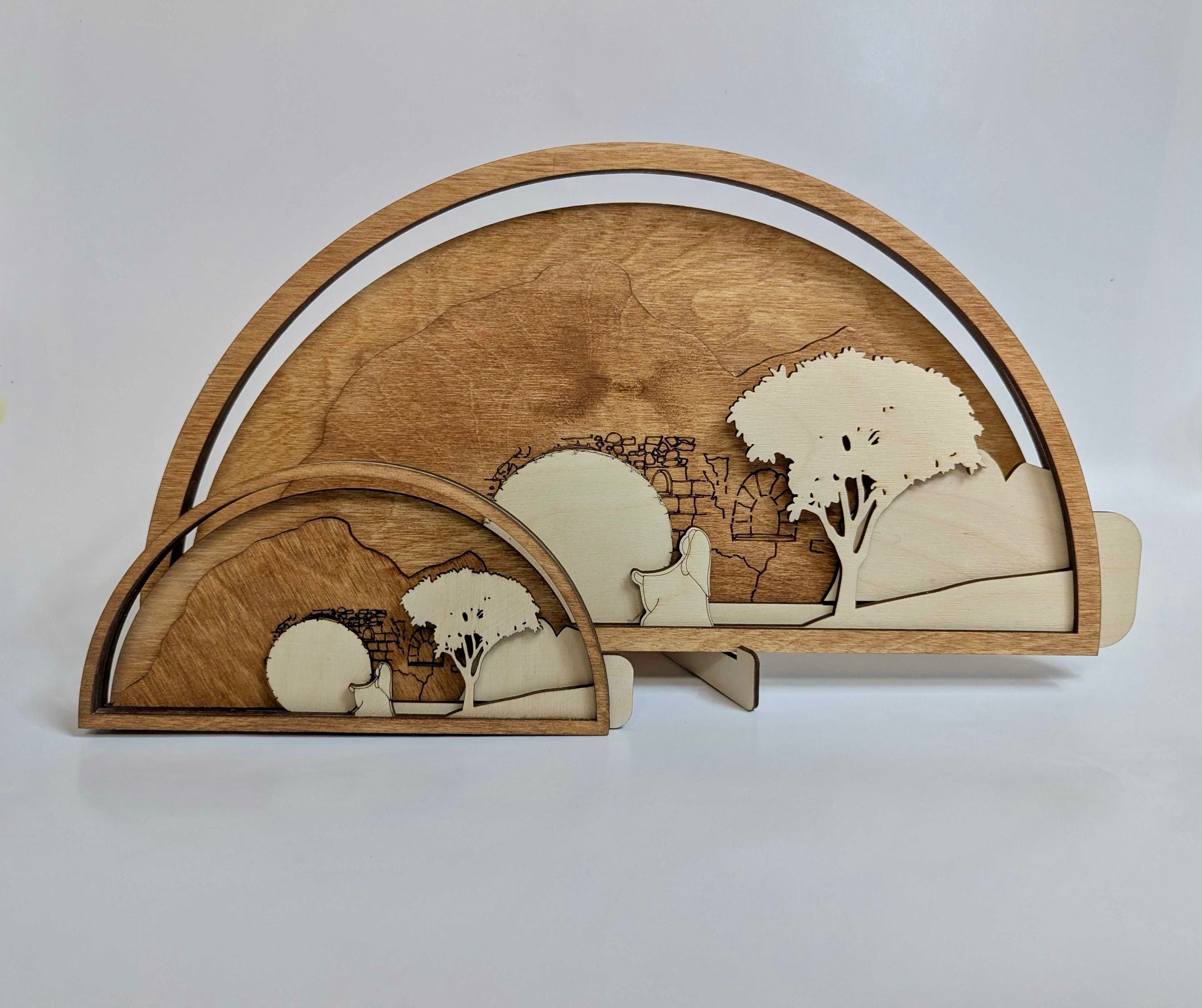 Easter Creche | Handcrafted Resurrection Display of Jesus Christ and t ...